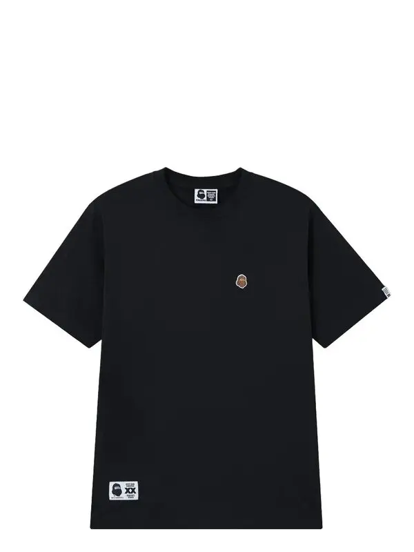 FINGERCROXX Crew-neck Patch T-shirt - Black