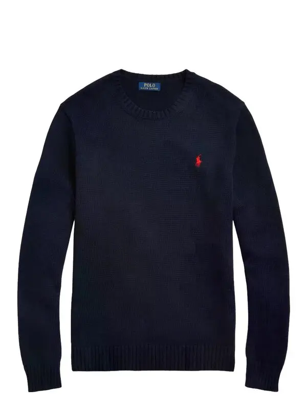Polo Ralph Lauren Cotton Polo Pony Sweater - Blue