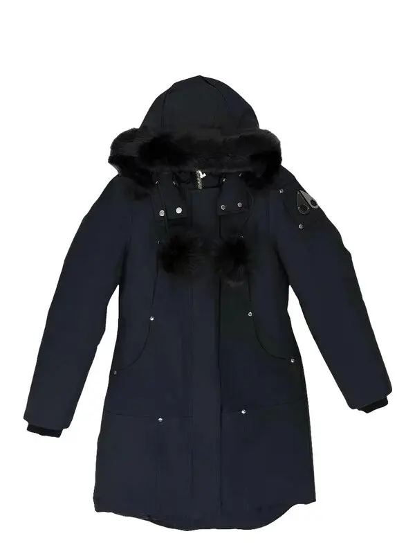 Moose Knuckles Hooded Parka Coat - Blue