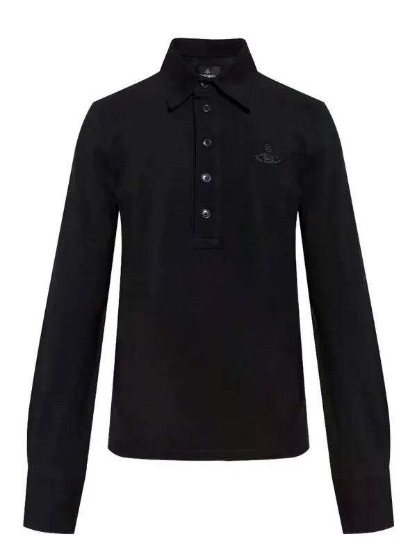 VIVIENNE WESTWOOD Buttoned Polo Shirt - Black