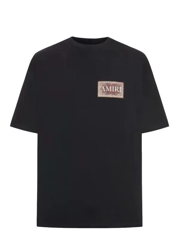 Amiri Printed Crew-neck T-shirt - Black