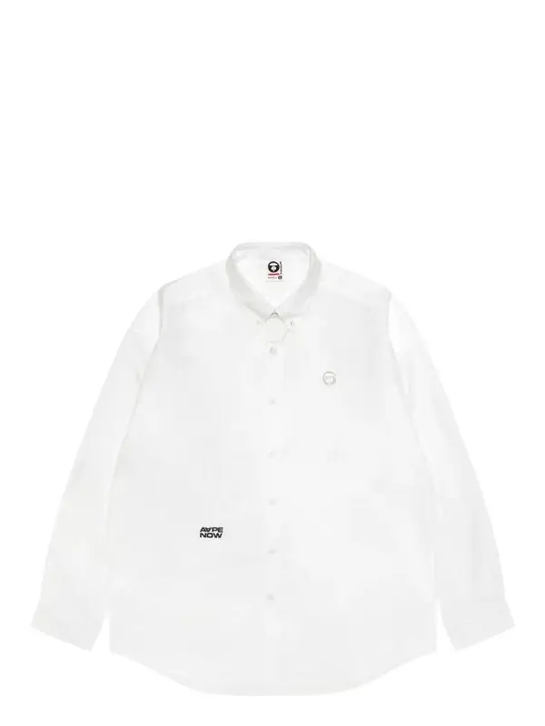 AAPE BY *A BATHING APE® Logo Embroidered Shirt - White