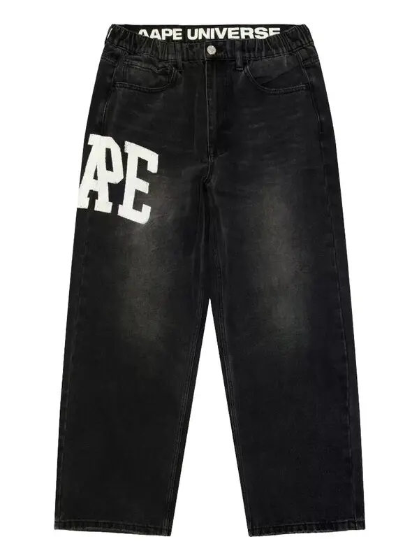 AAPE BY *A BATHING APE® Logo Trousers - Black