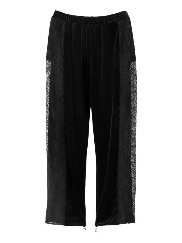 AMBUSH Lace-detail Trousers - Black