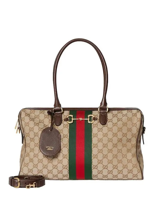 Gucci Borsetto Boston Bag - Beige