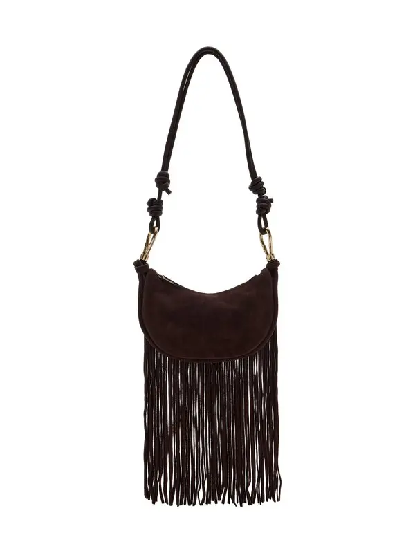 Simkhai Avery Fringed Crossbody Bag - Brown
