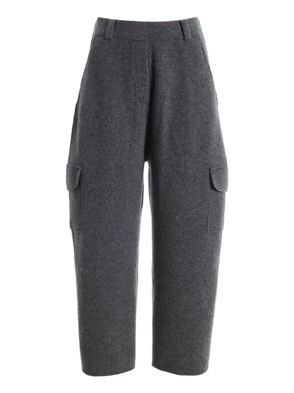 LISA YANG Azaria Cashmere Cargo Trousers - Grey