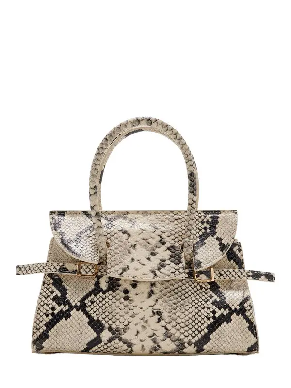 Simkhai River Small Snake-effect Top Handle Bag - Animal