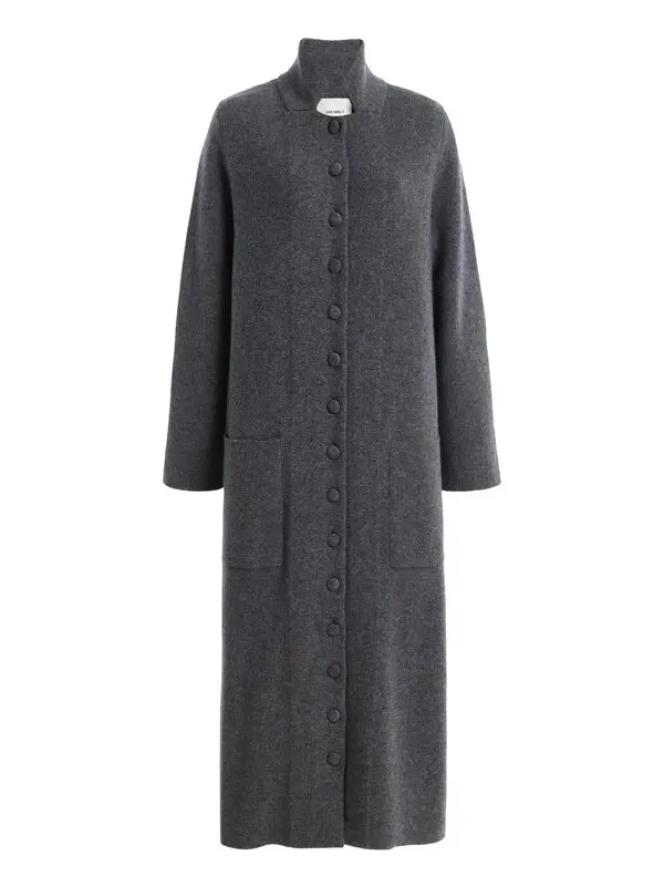 LISA YANG Rhea Cashmere Cardigan Coat - Grey