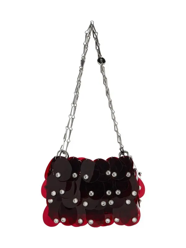 Rabanne Sparkle Paillette Shoulder Bag - Metallic