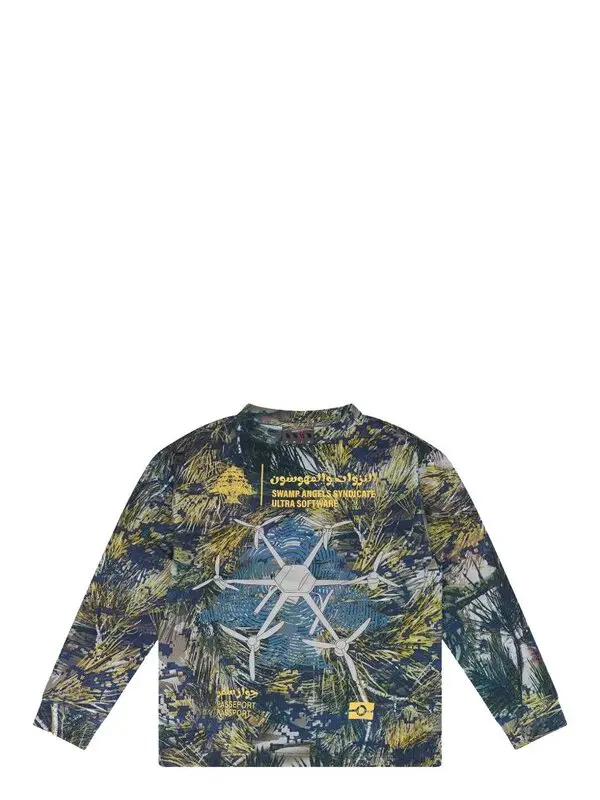BIRTH OF ROYAL CHILD Birthwatchers Patterned Long-sleeved T-shirt - Green