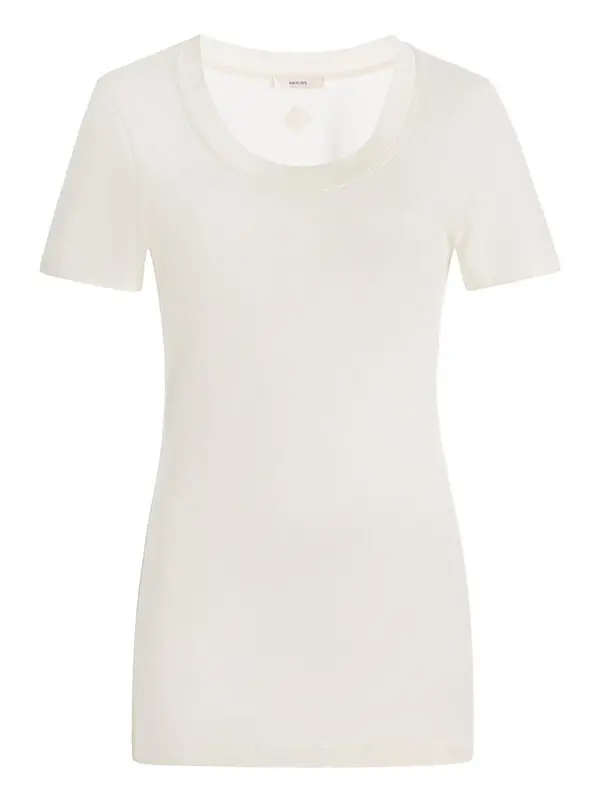 HAIKURE Lia Silk-cotton T-shirt - Ivory