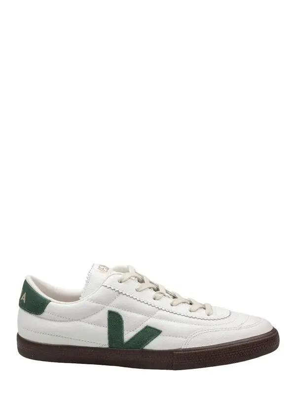 VEJA Organically Treated Leather Sneakers - White/cyprus