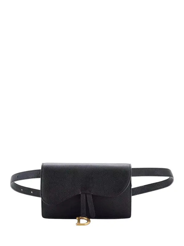Dior Saddle Rectangular Belt Bag - Black