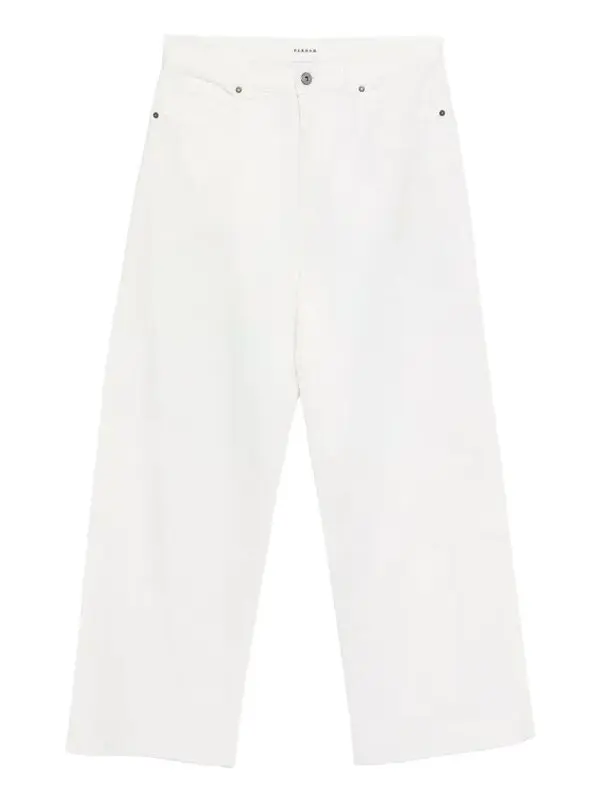 P.a.r.o.s.h Five-pocket Jeans With Logo Label - White