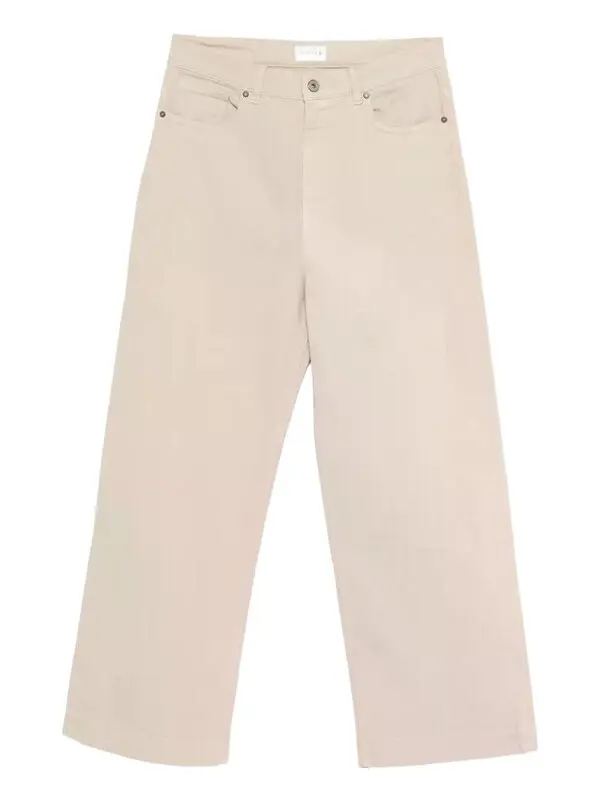 P.a.r.o.s.h Cuoricini Wide-leg Jeans - Neutrals