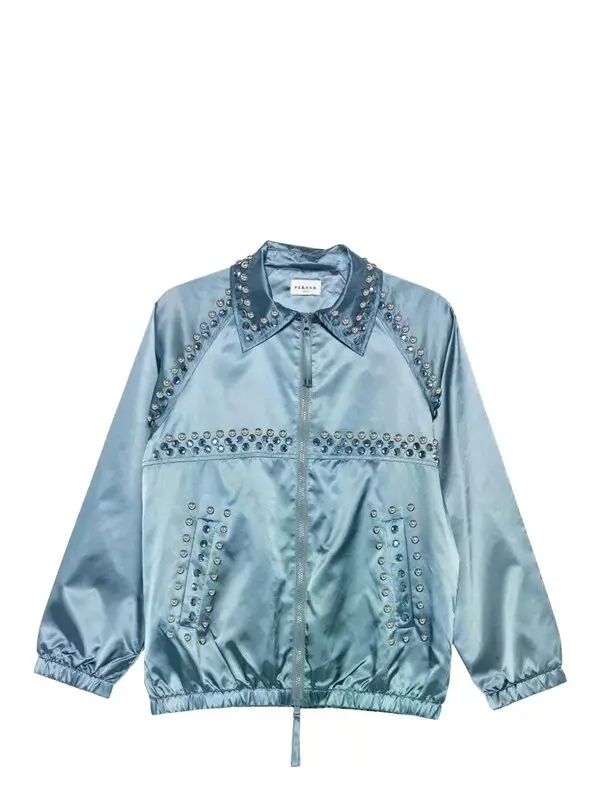 P.a.r.o.s.h Studded Bomber Jacket - Blue
