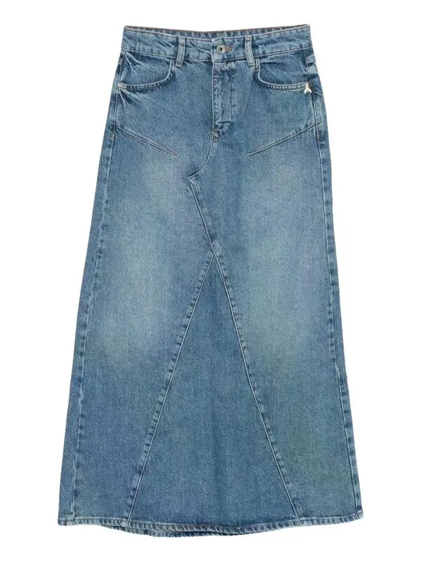 Patrizia Pepe Denim Maxi Skirt - Blue