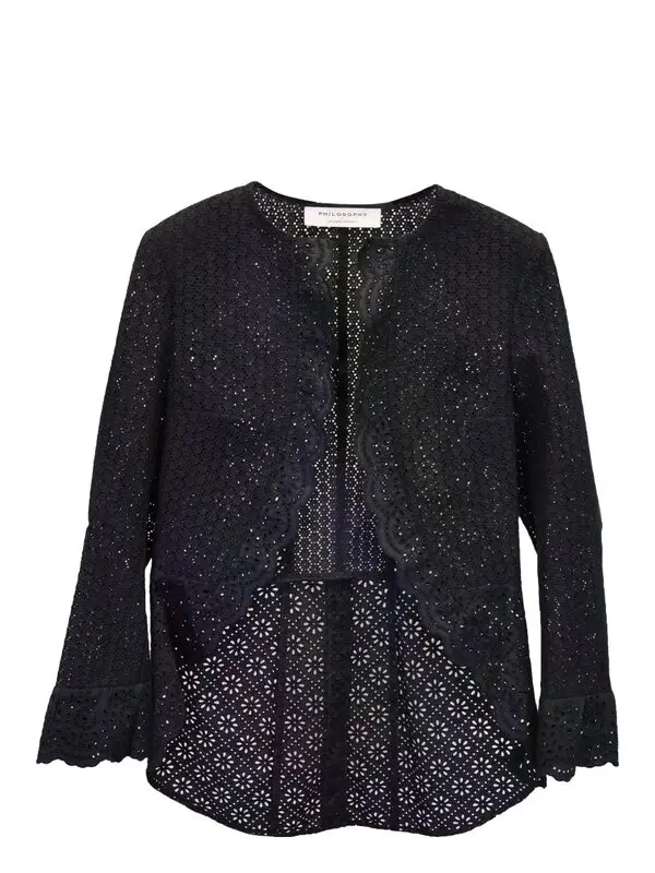 Philosophy Di Lorenzo Serafini Open-work Cardigan - Black