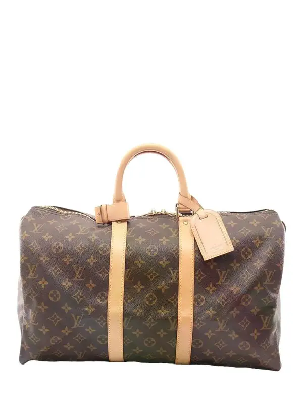 LOUIS VUITTON 1998 Monogram Keepall 45 Travel Bag - Brown