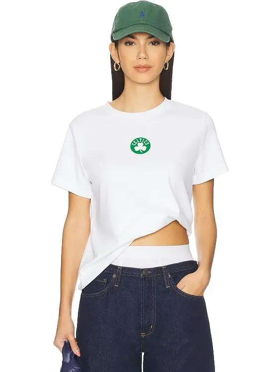 Terez X Celtics Basic Logo Tee - White