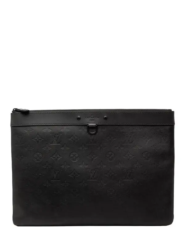 LOUIS VUITTON 2018 Monogram Shadow Discovery Pochette - Black
