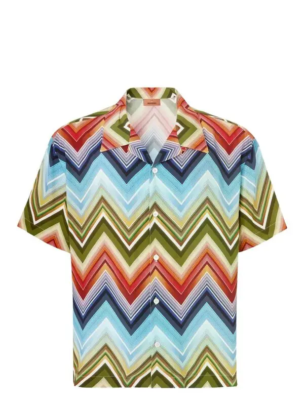 Missoni Zigzag-pattern Shirt - Blue