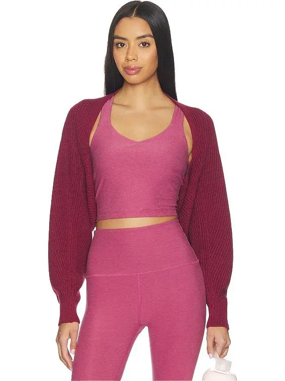 Beyond Yoga Relaxed Shrug Sweater - Moody Burgundy