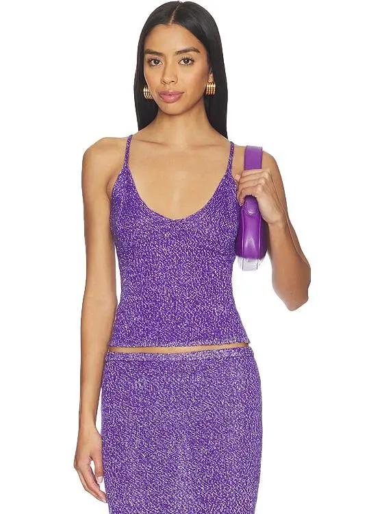 ASTA RESORT Carolina Camisole - Violet Sequin