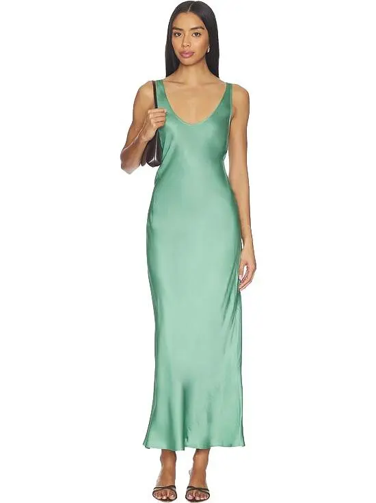 L'Agence Akiya Tank Dress - Malachite Green