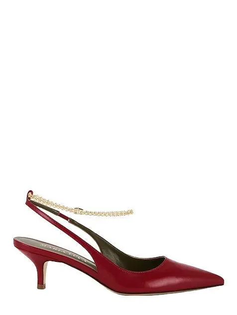 MARIA LUCA Felicia Slingback Heel - Wine