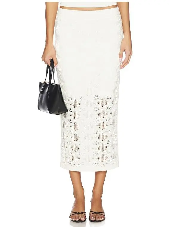 FAVORITE DAUGHTER The Courtside Skirt - Ivory
