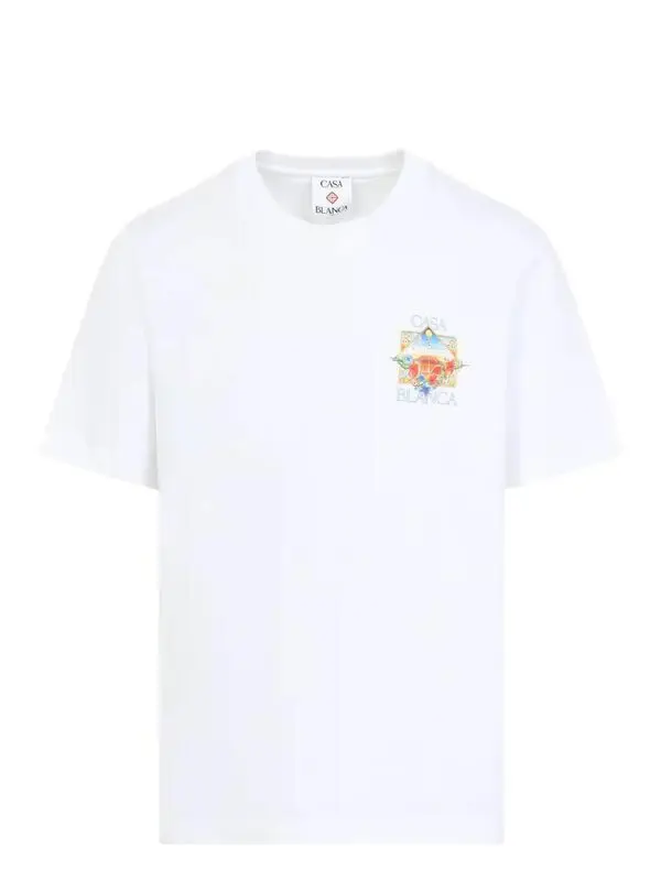Casablanca Floral-print T-shirt - White