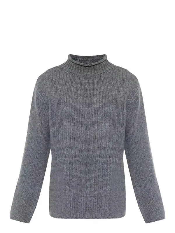 LISA YANG Sylvan High-neck Ribbed Sweater - Grey