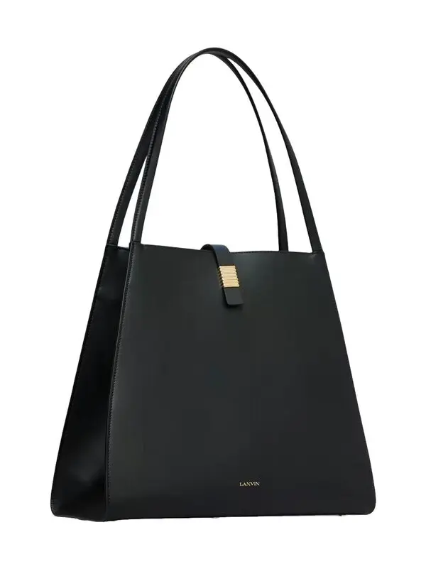 LANVIN Leather Shoulder Bag - Black