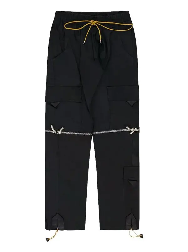 Rhude Zip-detail Cargo Pants - Black