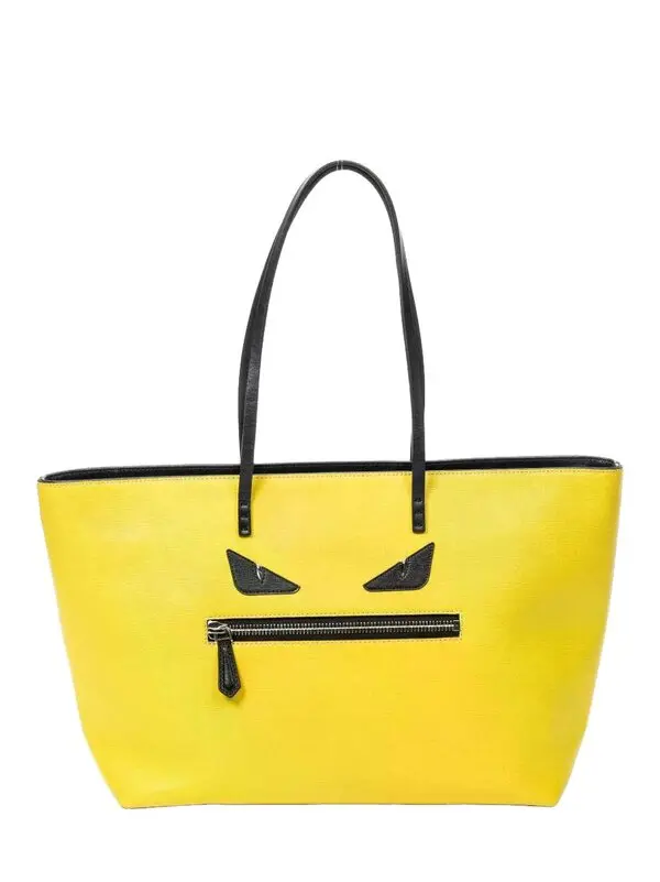 Fendi Eyes Tote Bag - Yellow