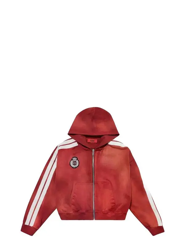 424 Academy Zip-up Hoodie - Red