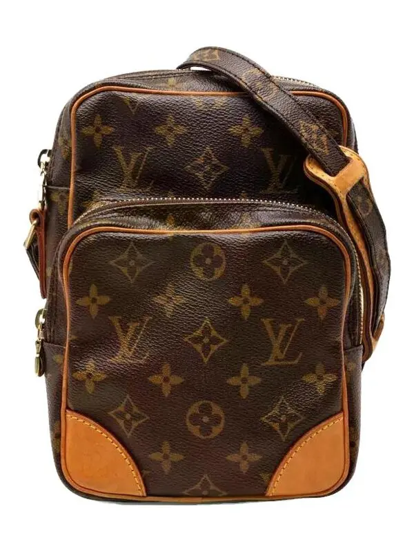 LOUIS VUITTON 2003 Monogram Amazone Crossbody Bag - Brown