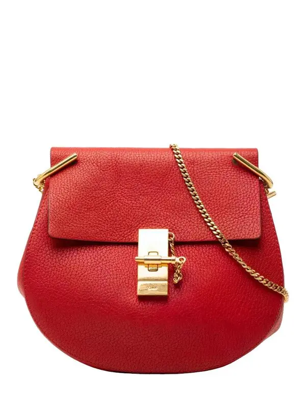 Chloé 2014-2015 Small Leather Drew Crossbody Bag - Red