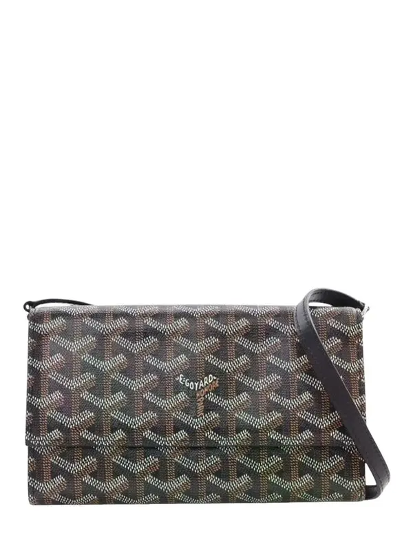 Goyard Ine Varenne Continental Wallet On Strap - Black