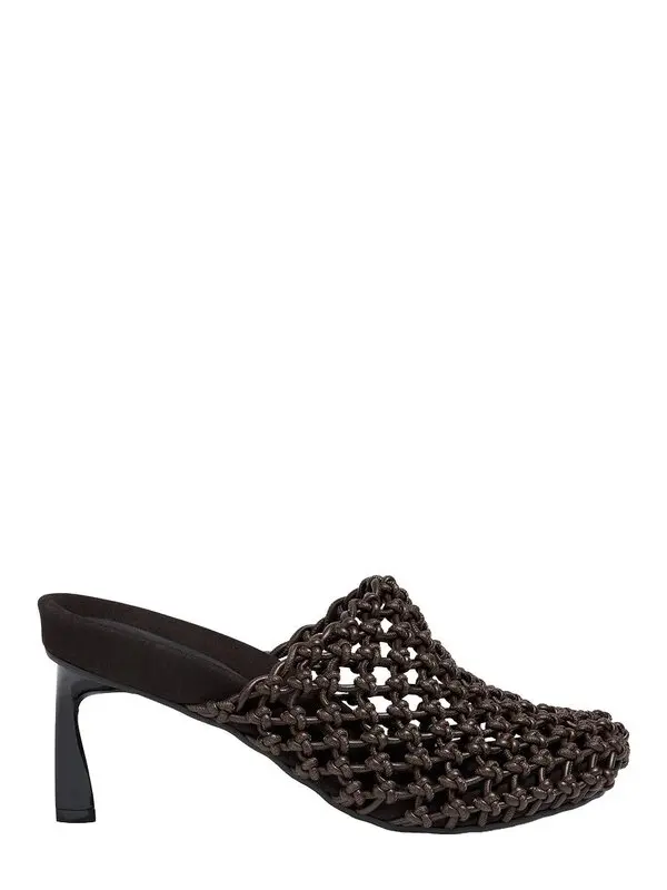 Stella McCartney Terra Knotted Mules - Chocolate