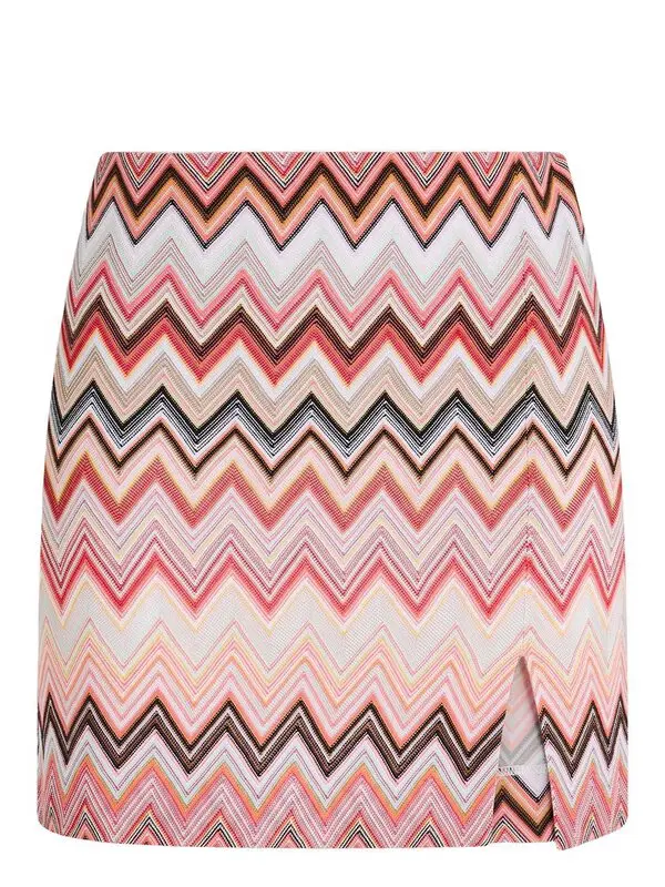 Missoni Crochet-knit Cotton-blend Mini Skirt - Pink