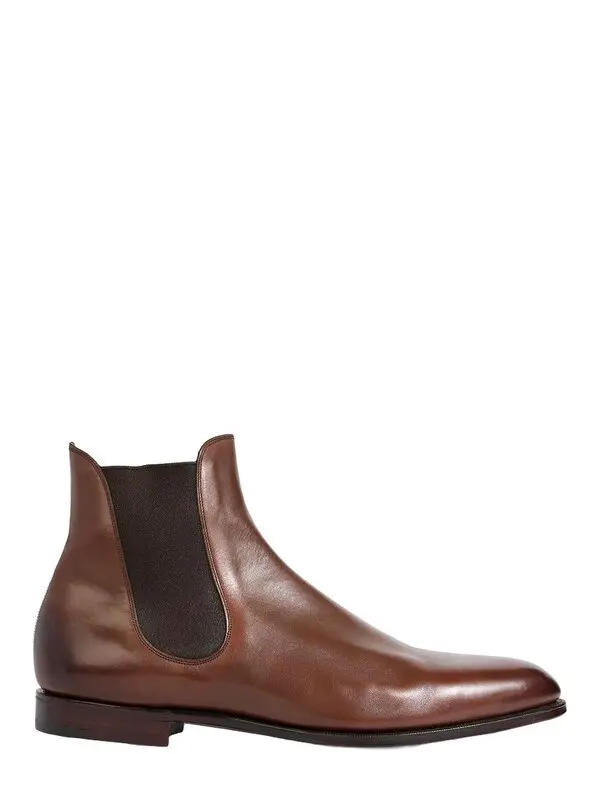 Dunhill Leather Chelsea Boots - Brown