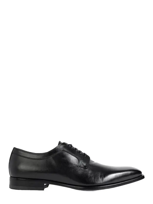 Dunhill Leather Derby Shoes - Black
