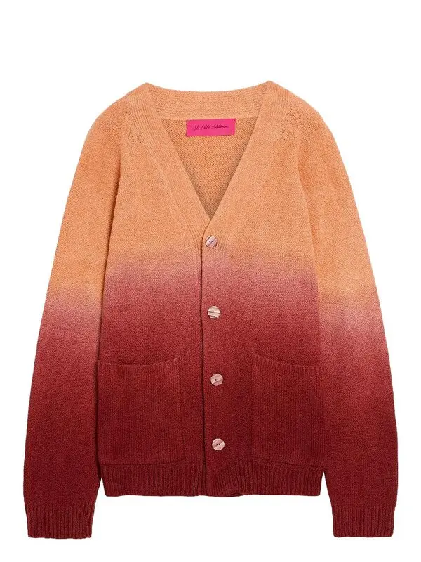 THE ELDER STATESMAN Nora Lite Dip-dyed Cardigan - Orange
