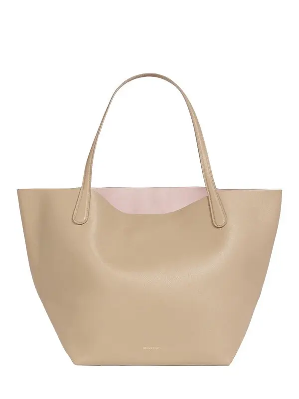 MANSUR GAVRIEL Everyday Small Leather Tote - Mushroom