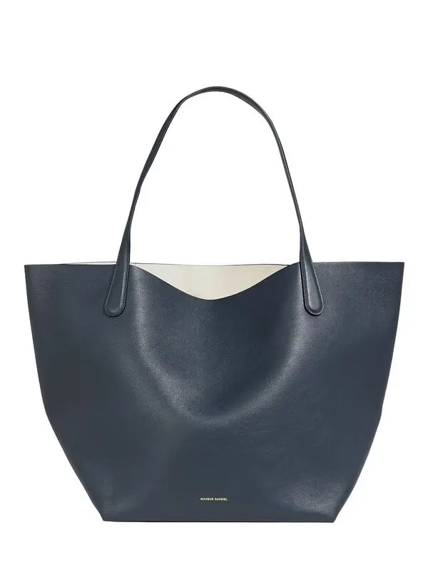 MANSUR GAVRIEL Everyday Small Leather Tote - Navy