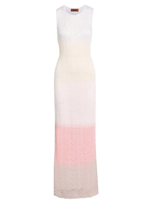Missoni Crochet-knit Maxi Dress - Baby Pink