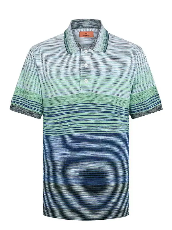 Missoni Spacedyed Cotton Polo Shirt - Green